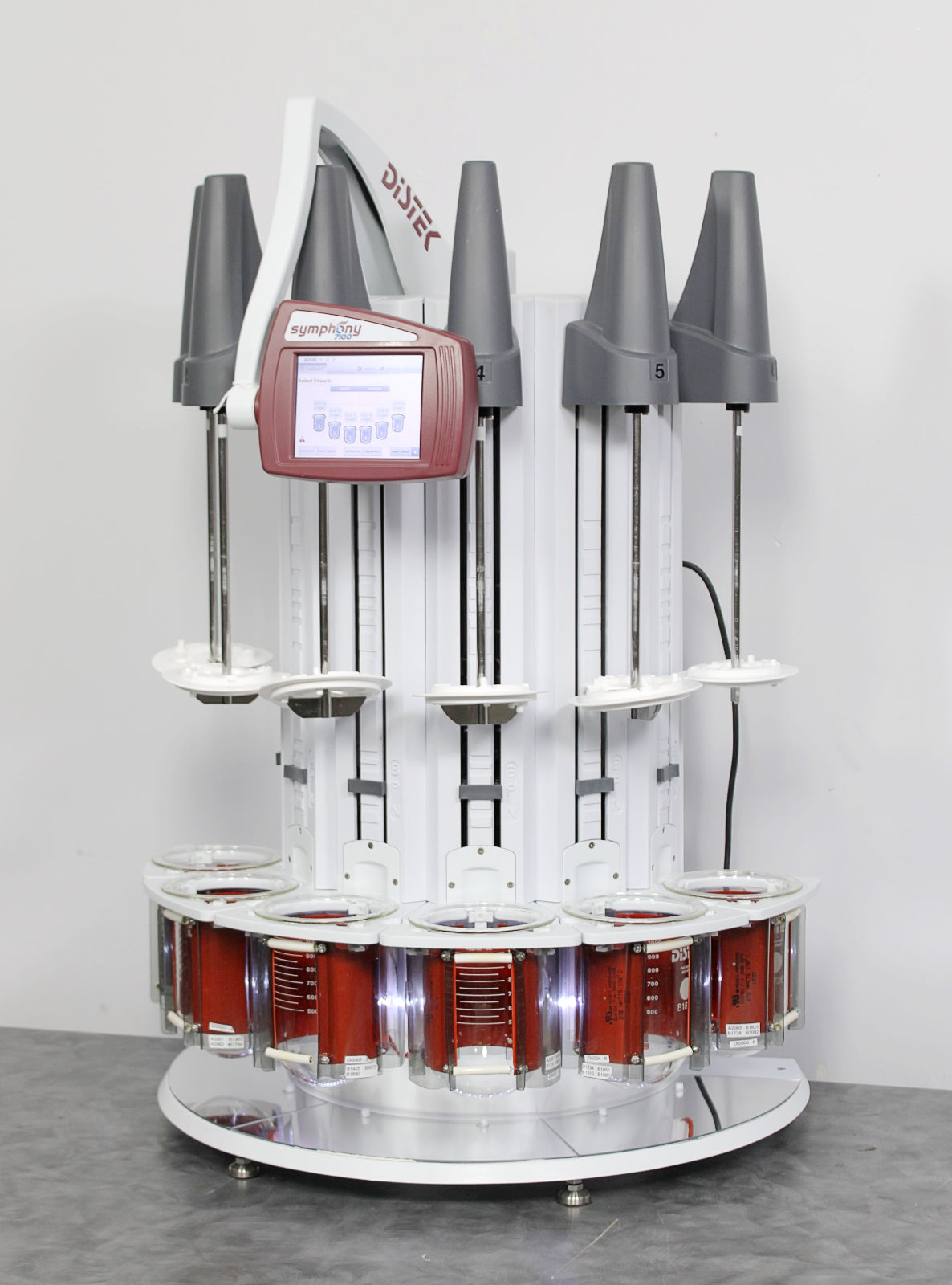 Distek Symphony 7100 Bathless Dissolution System with 6 1L Vessels & P