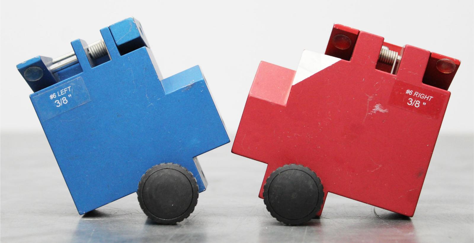 Wave Biotech 3/8 Inch Right and Left Tube Holders for Sterile Tube Fus