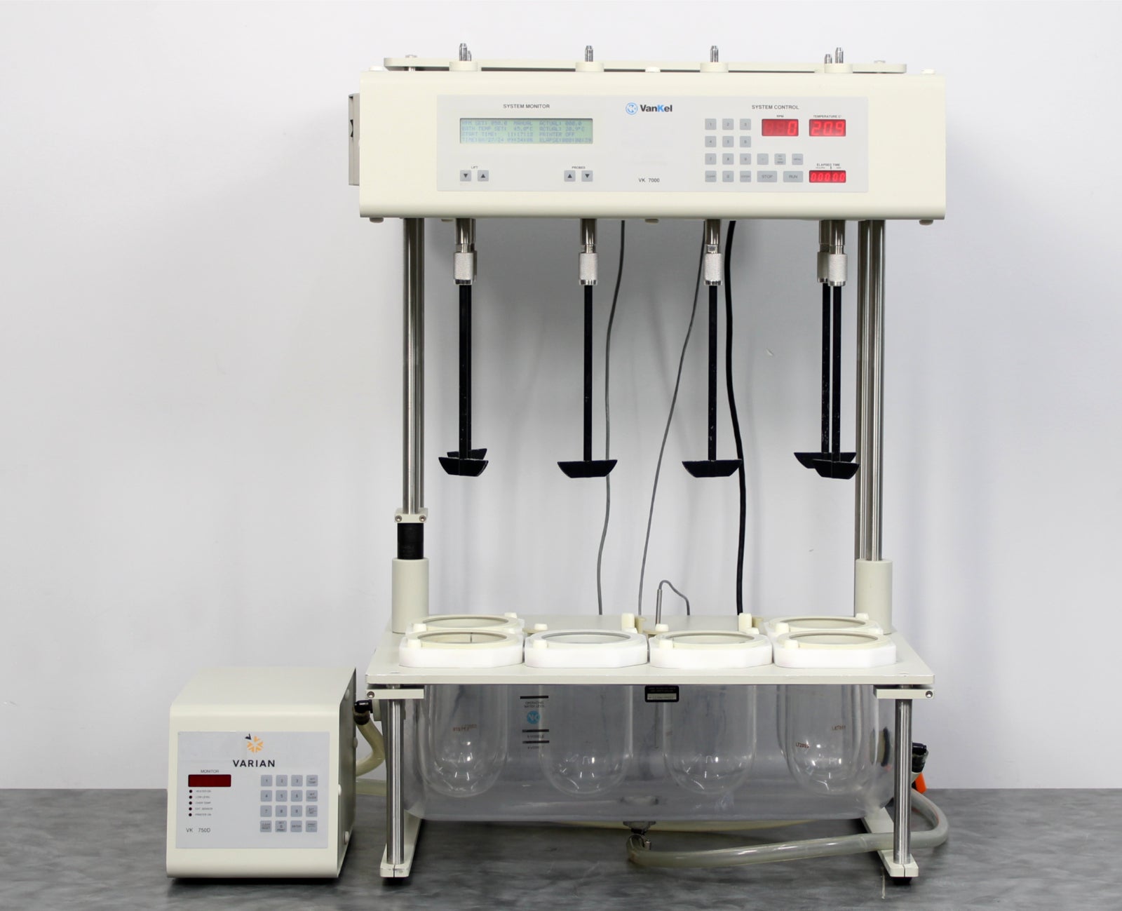 Varian VanKel VK7000 Dissolution Bath System with VK750D Heater Circul