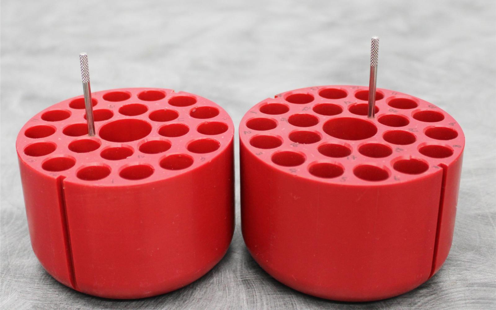 x2 Eppendorf Centrifuge Swing Bucket Rotor Tube Adapters 22 x 5-7mL