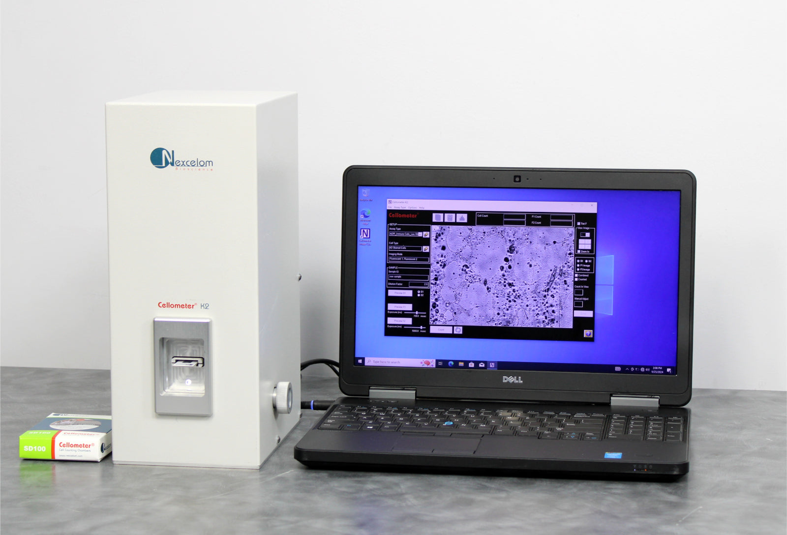 Nexcelom Cellometer K2 Image Cytometer Automated Cell Counter with Del