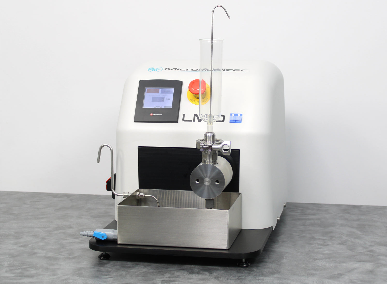 Microfluidics LM10 Microfluidizer High-Shear Fluid Processor Lab Homog