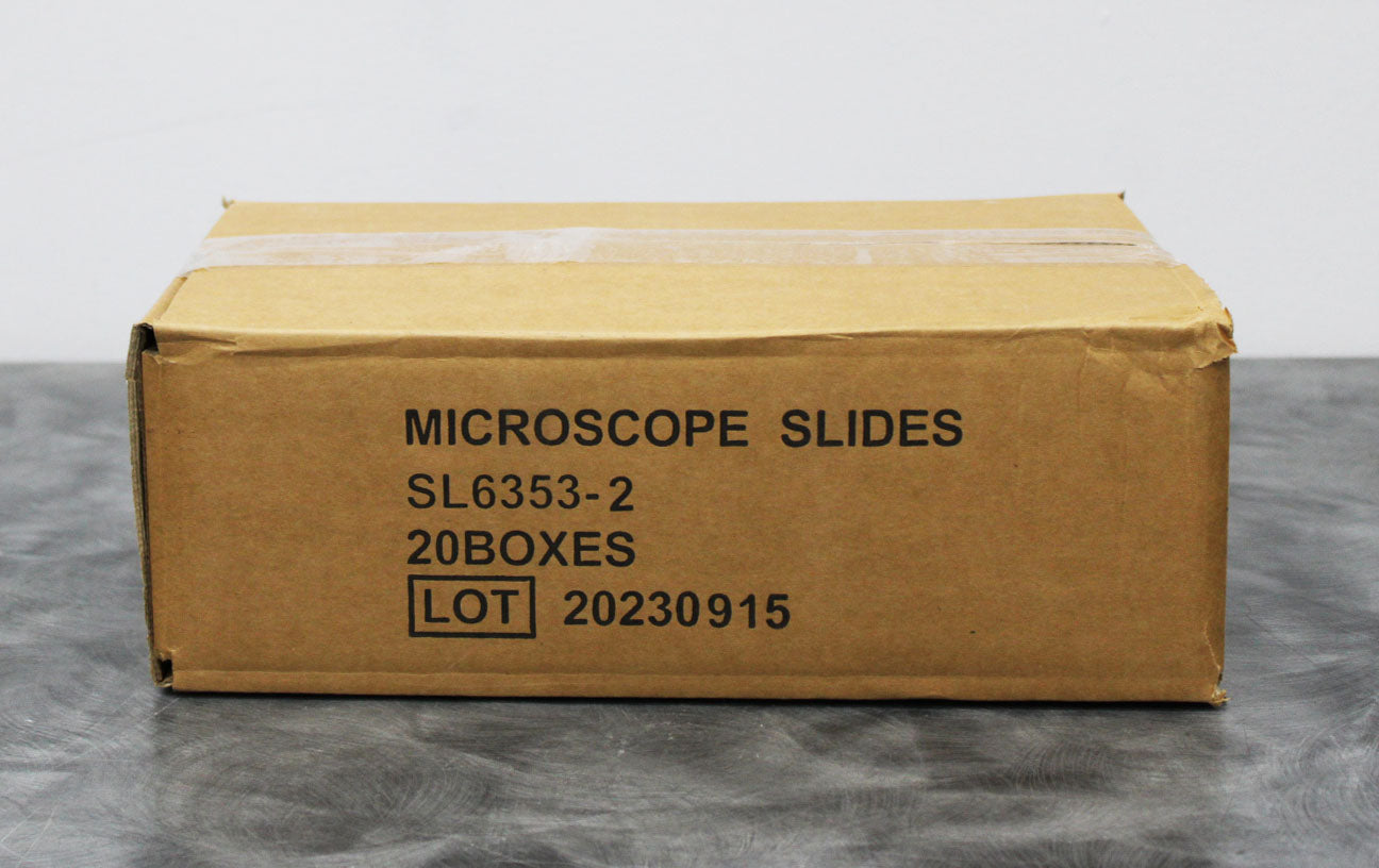Avantik SL6353-2 SureBond Charged Glass Microscope Slides Clipped Corn