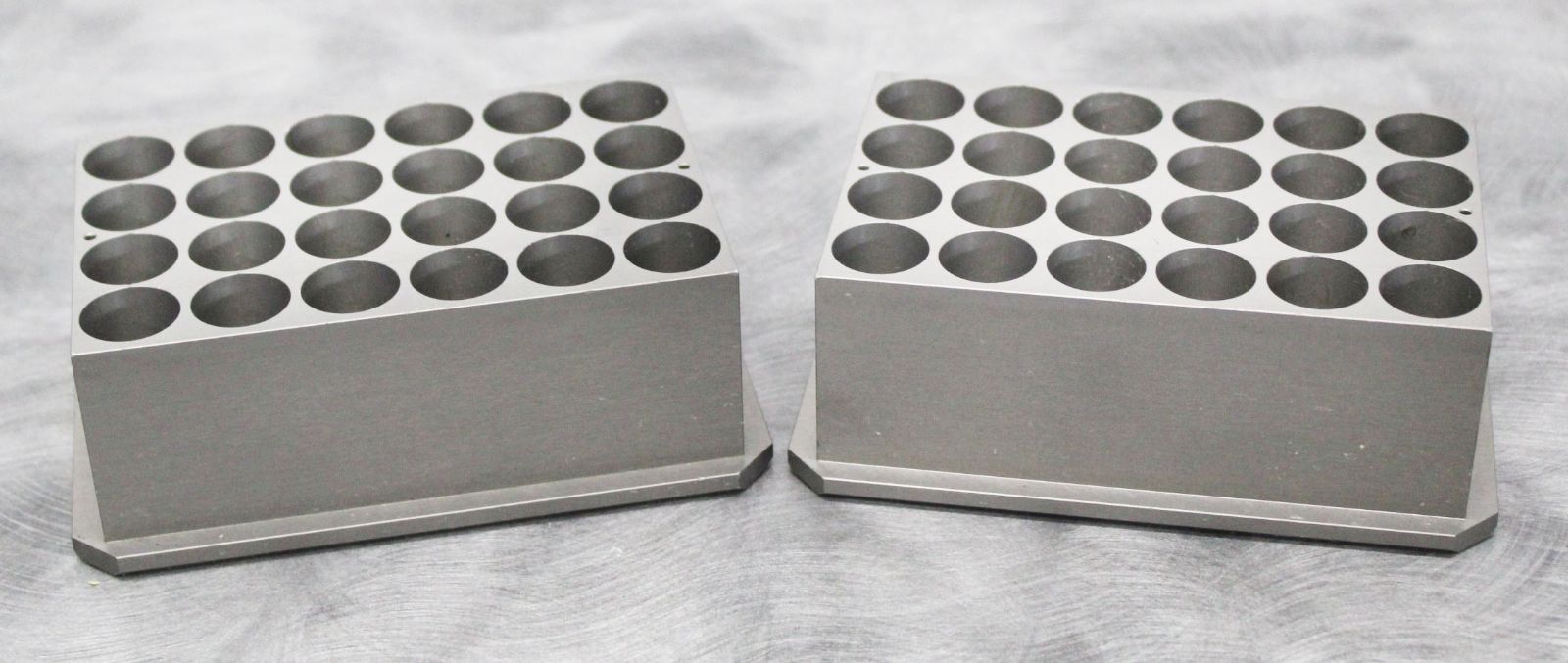 x2 Genevac HT4 Max Mass Series 1-900g 24x15mL Two-Part Sample Tube Hol